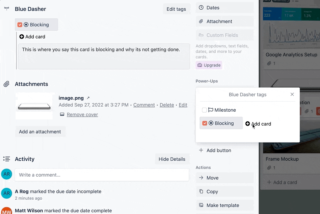 Dashboards by Blue Dasher Power-Up | Trello