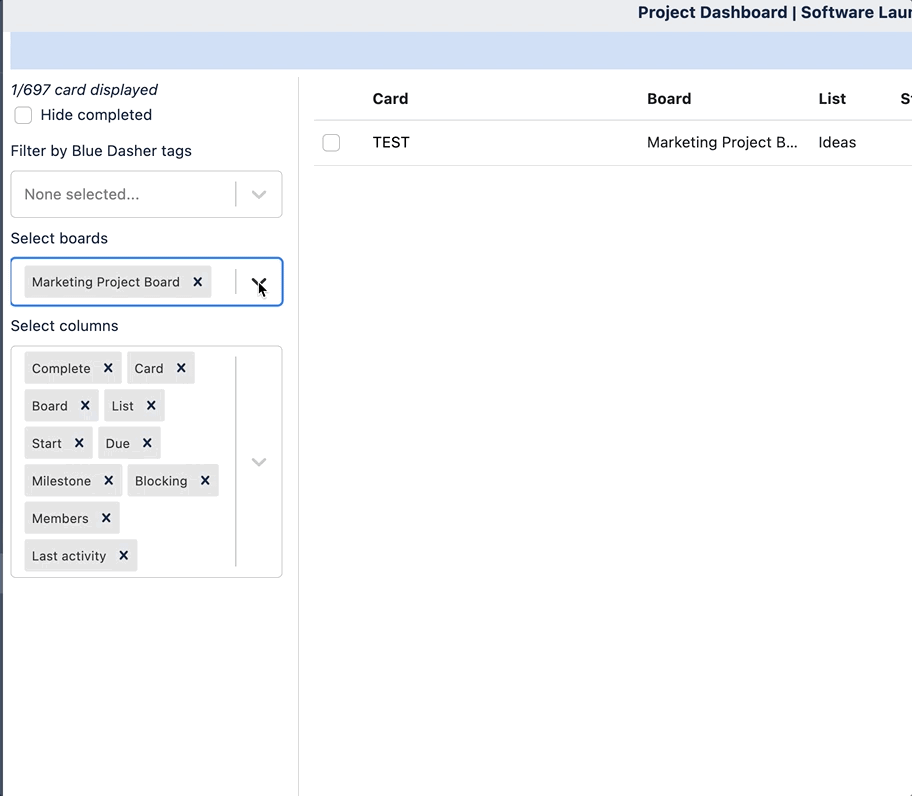 Dashboards by Blue Dasher Power-Up | Trello
